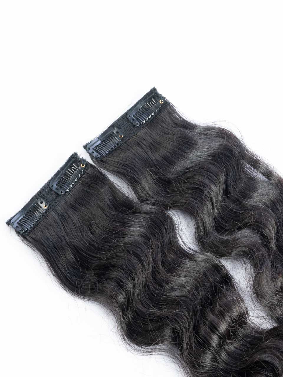 Full Clip Set Hair Extensions | Curly Hair Texture for Added Volume ...